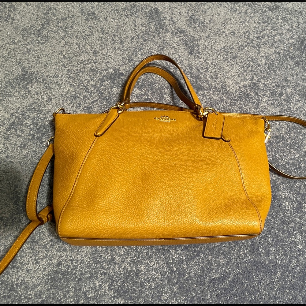 Coach Small Pebble Leather Bag - Gem